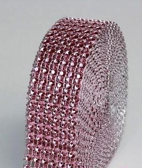 strassz dekorszalag 3 cm *4,5 m - mályva (186) - Esküvői dekoráció ...