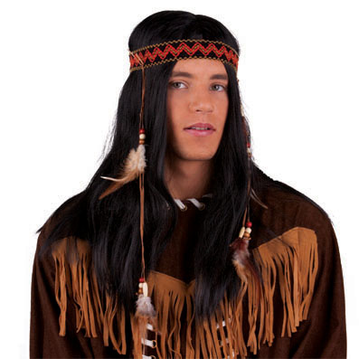 Indián paróka (50028-E) - Esküvői dekoráció, party, vintage, farsang ...
